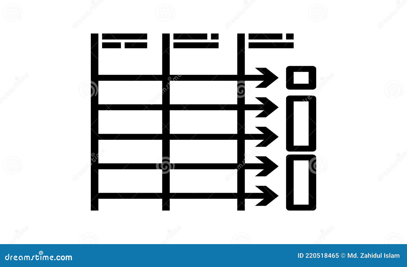 Timeline Graph with Business Icons Vector Image Stock Illustration ...