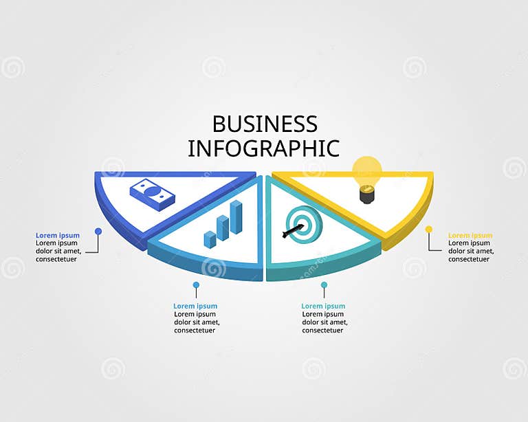 Timeline Half Circle Chart Template for Infographic for Presentation ...