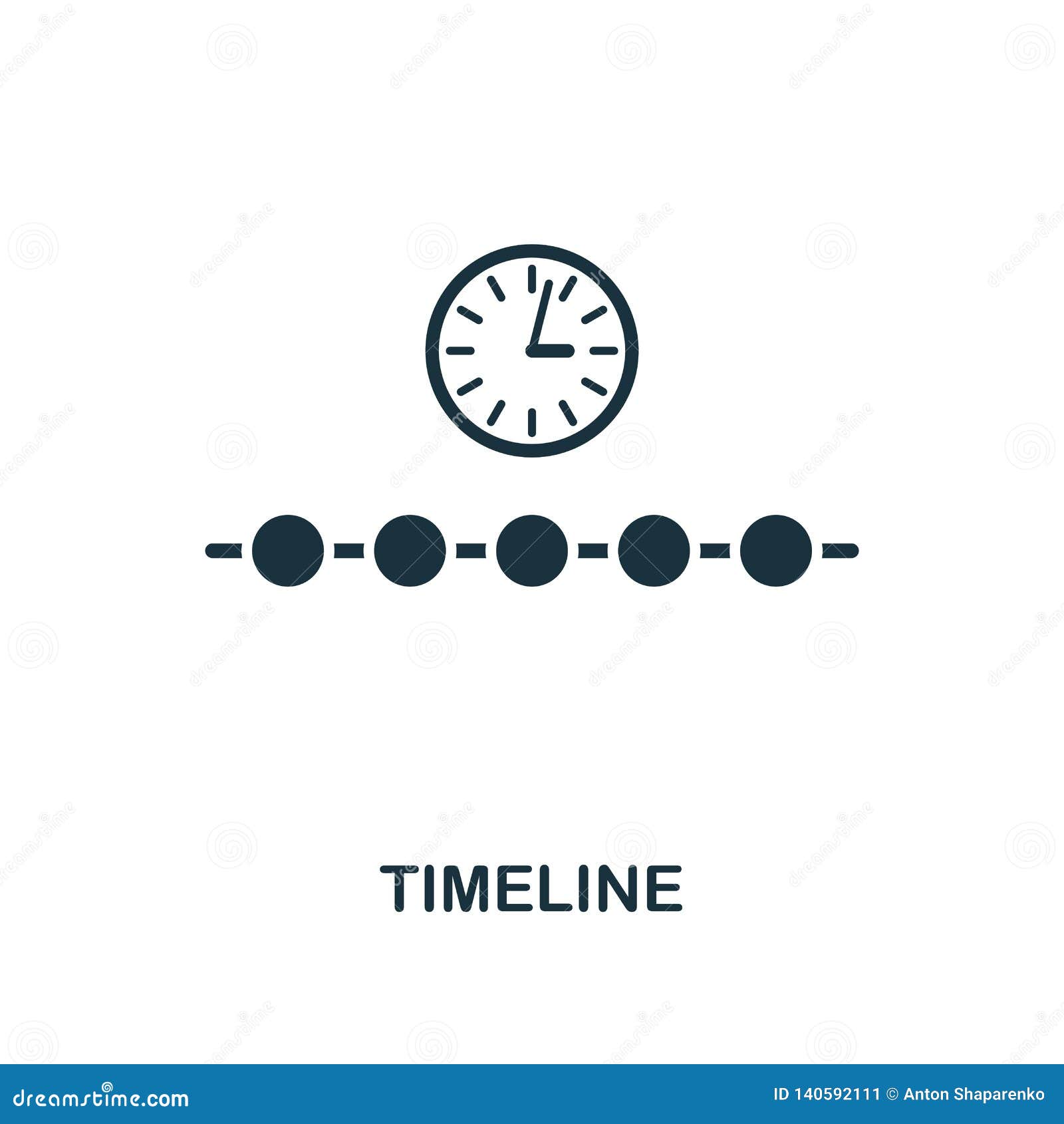 Timeline Icon. Creative Element Design from Fintech Technology Icons ...