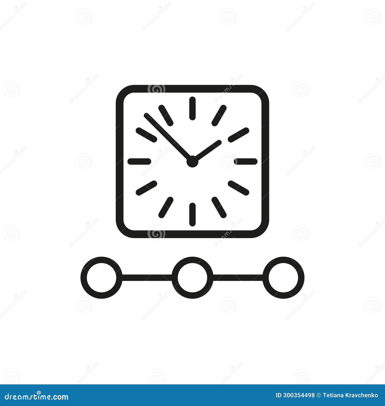 Timeline Icon From Time Managemnet Collection. Vector Illustration ...