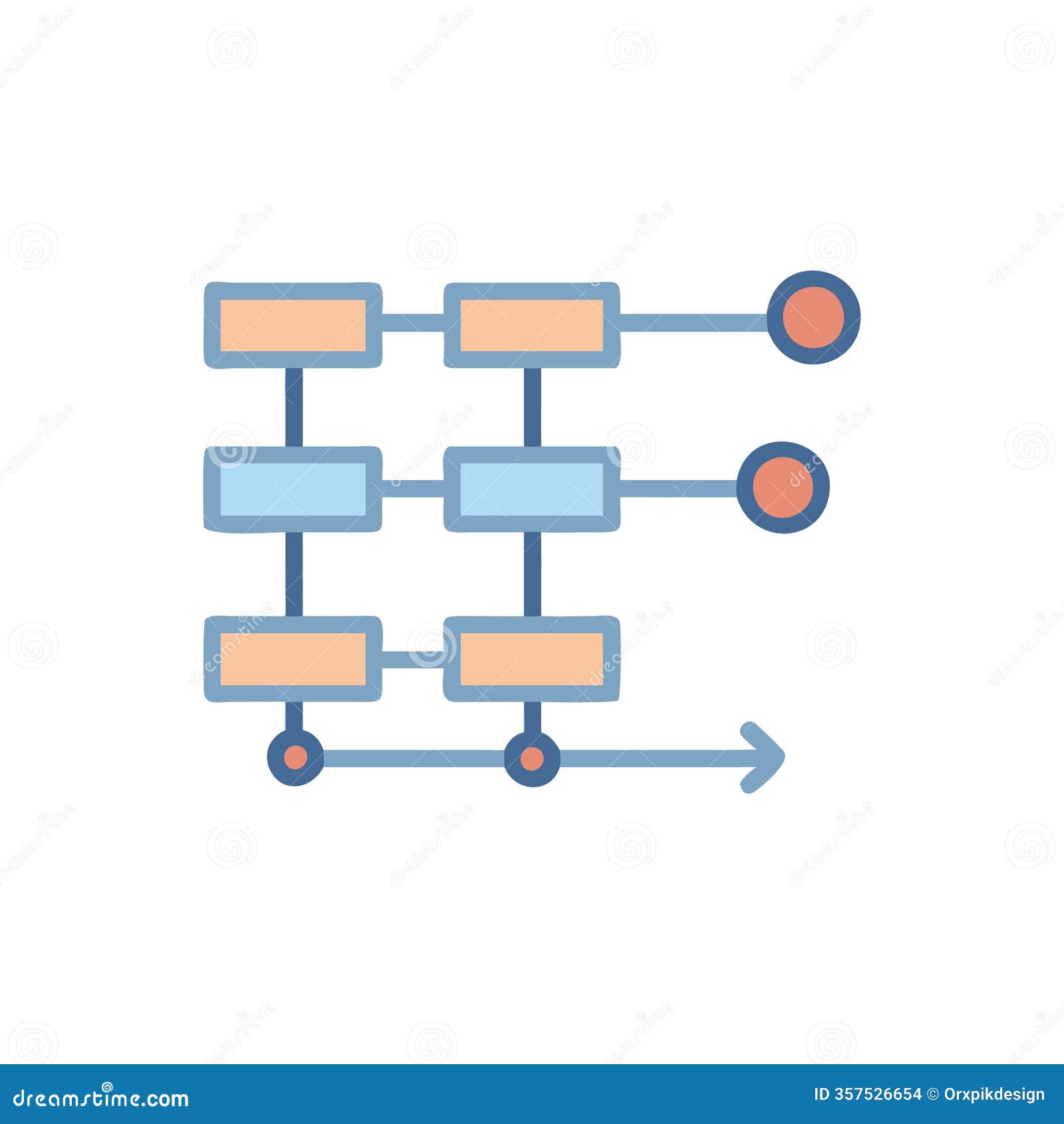 Timeline Icons for Progress Tracking Stock Illustration - Illustration ...