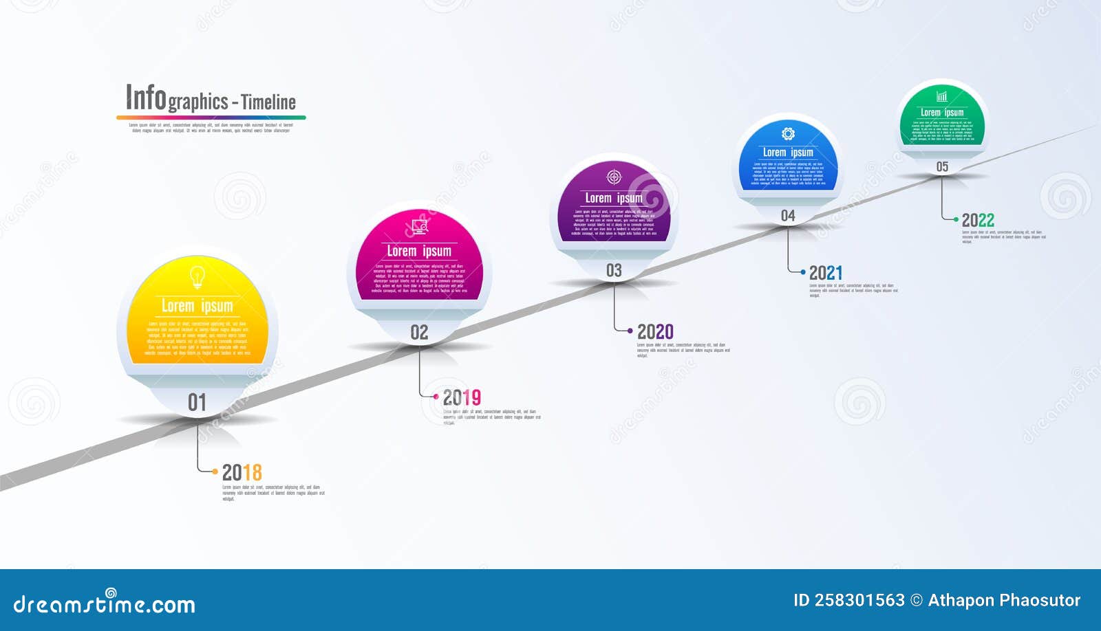 Timeline Infographic Business Abstract Background Elements Template ...