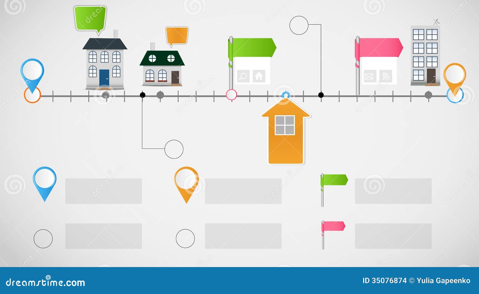 Timeline Infographic Business Template Vector Stock Vector ...