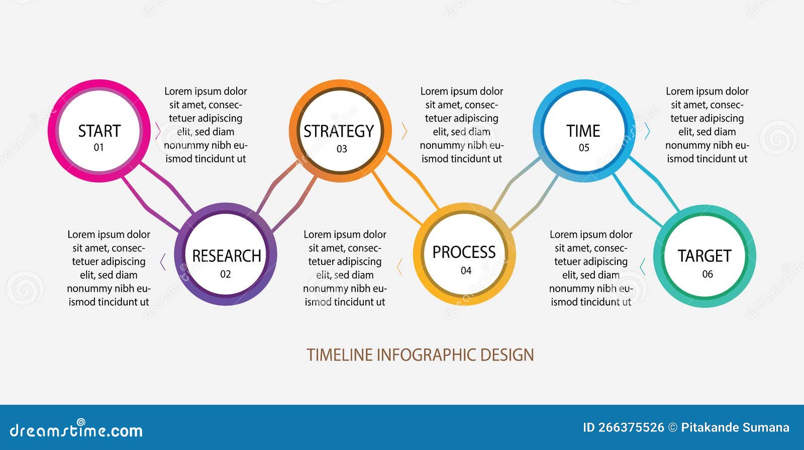 Timeline Infographic Design Stock Vector - Illustration of info, steps ...