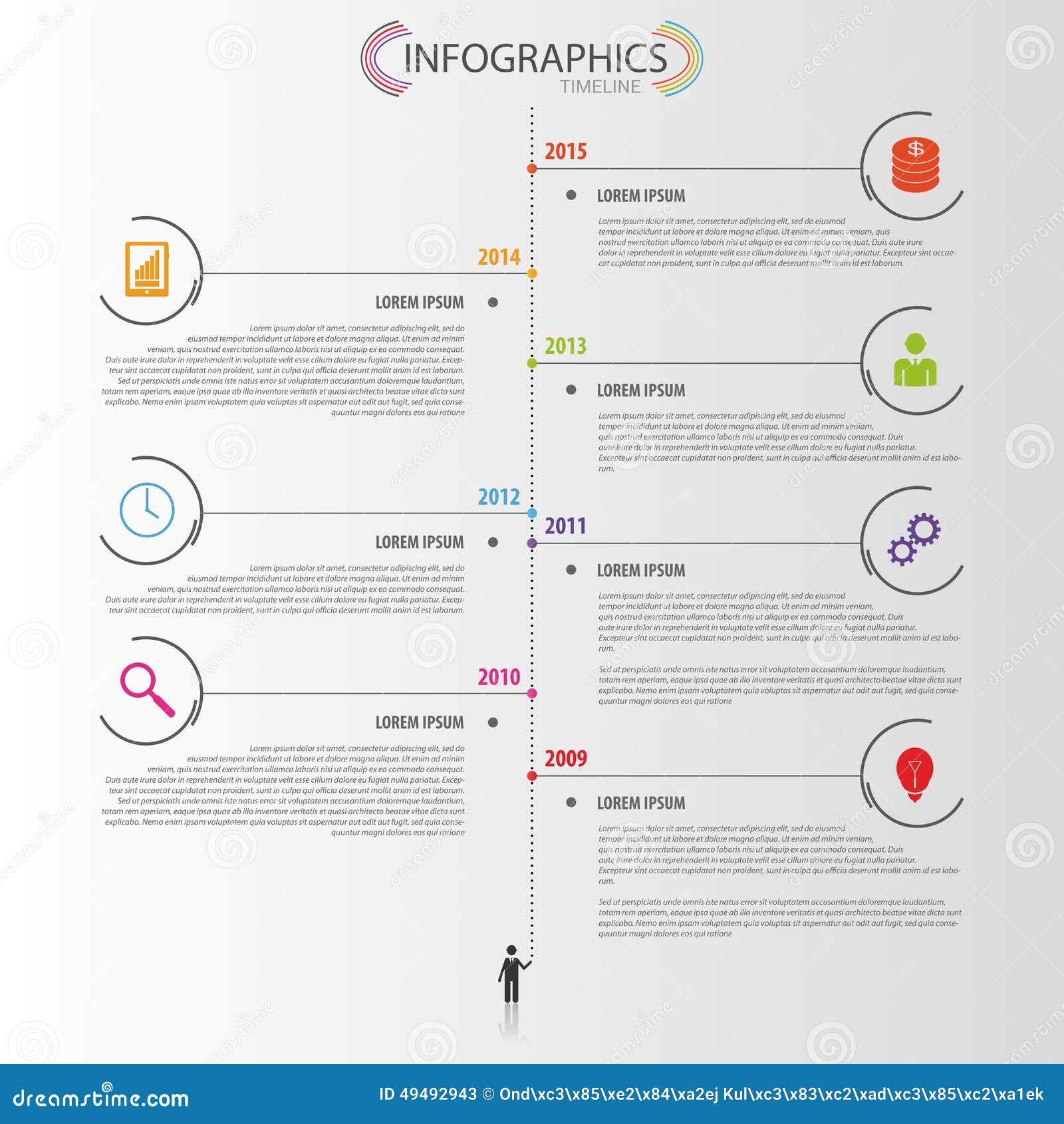 Timeline Infographic Design Template. Vector Stock Vector ...