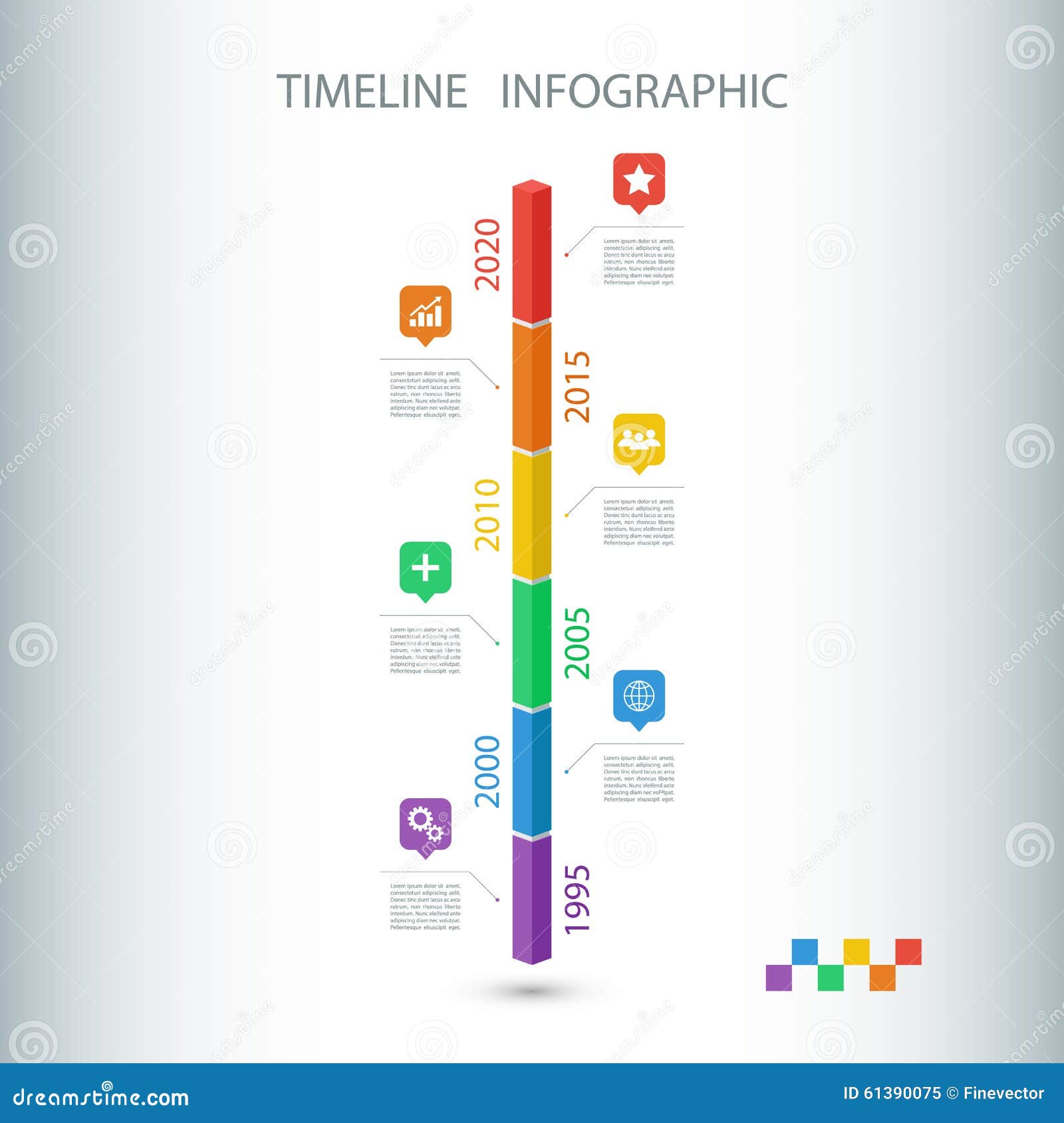 Timeline Infographic With Infochart. Modern Presentation Template With ...