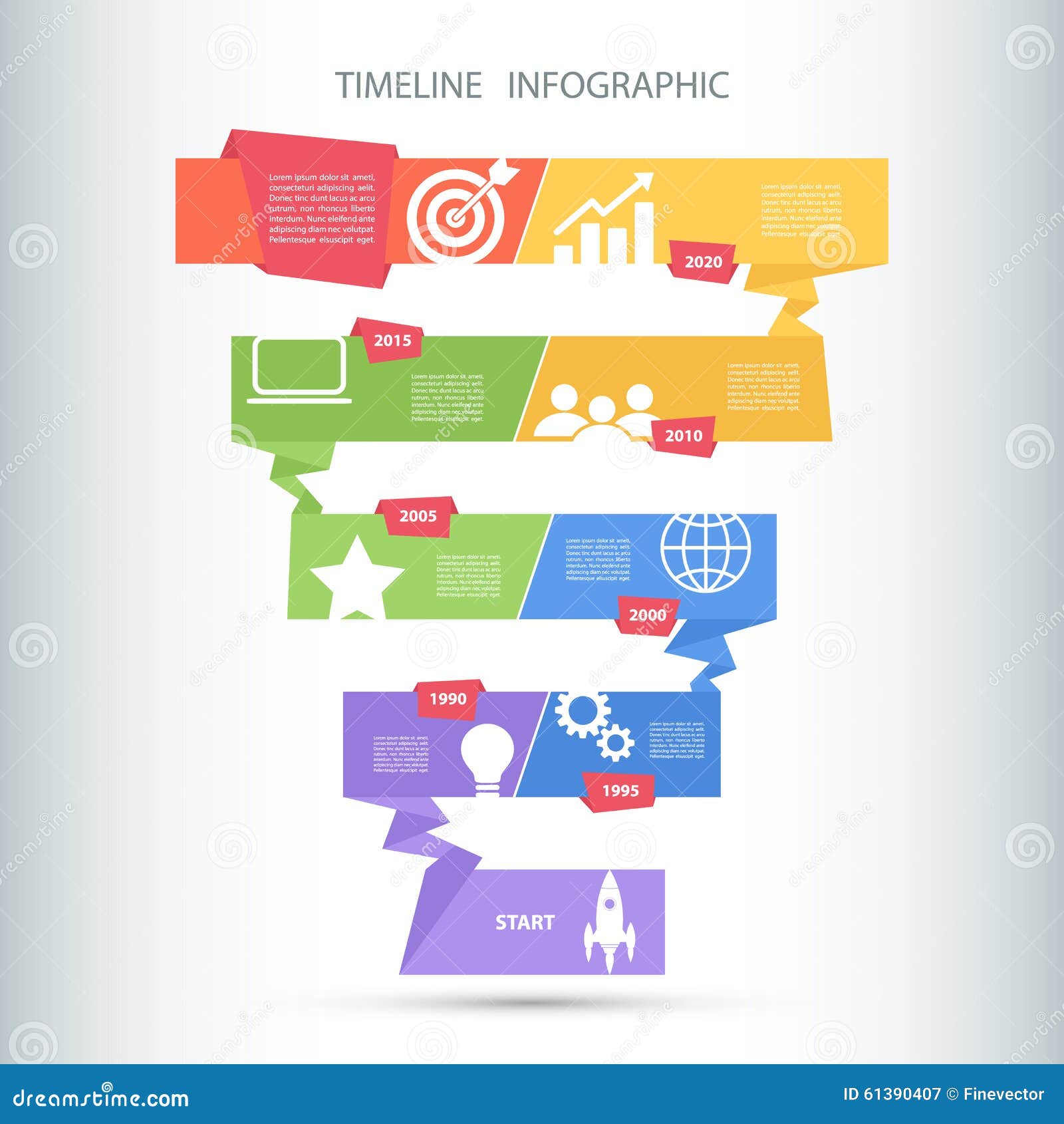 Timeline Infographic With Infochart. Modern Presentation Template With ...