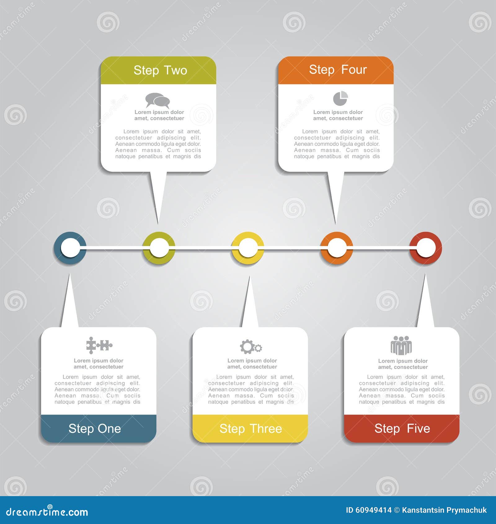 Timeline Infographic Layout Template. Vector Stock Vector ...