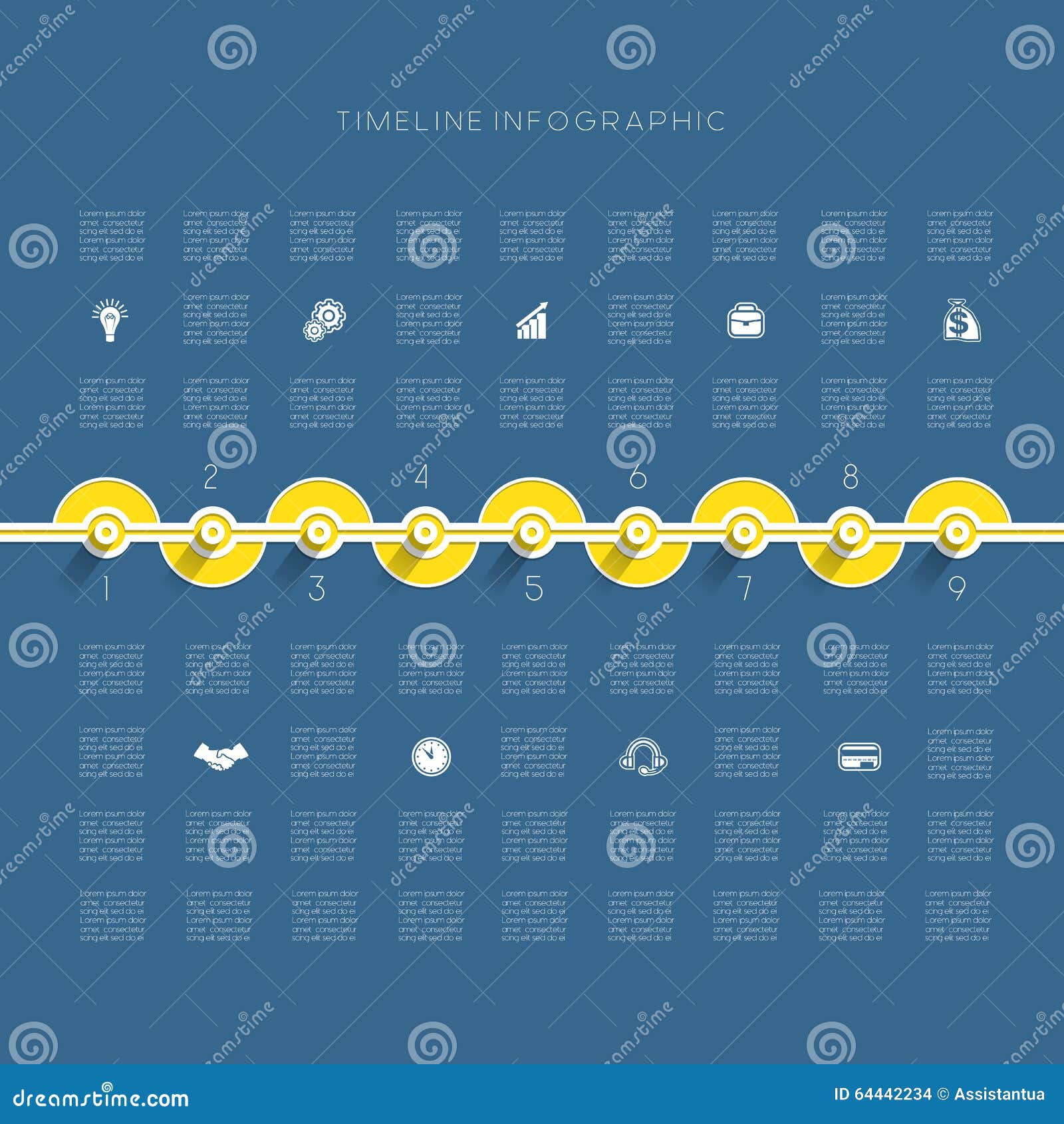 Infographic Nine Trends New Normal Life Vector Illustration ...