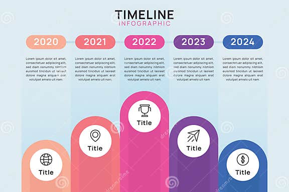 Timeline and Steps of Business Progress Infographic Template for ...