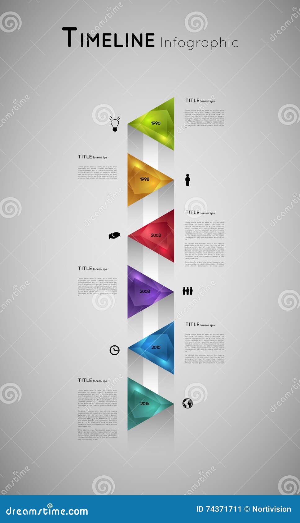 Timeline Infographic Template Stock Vector - Illustration of report ...