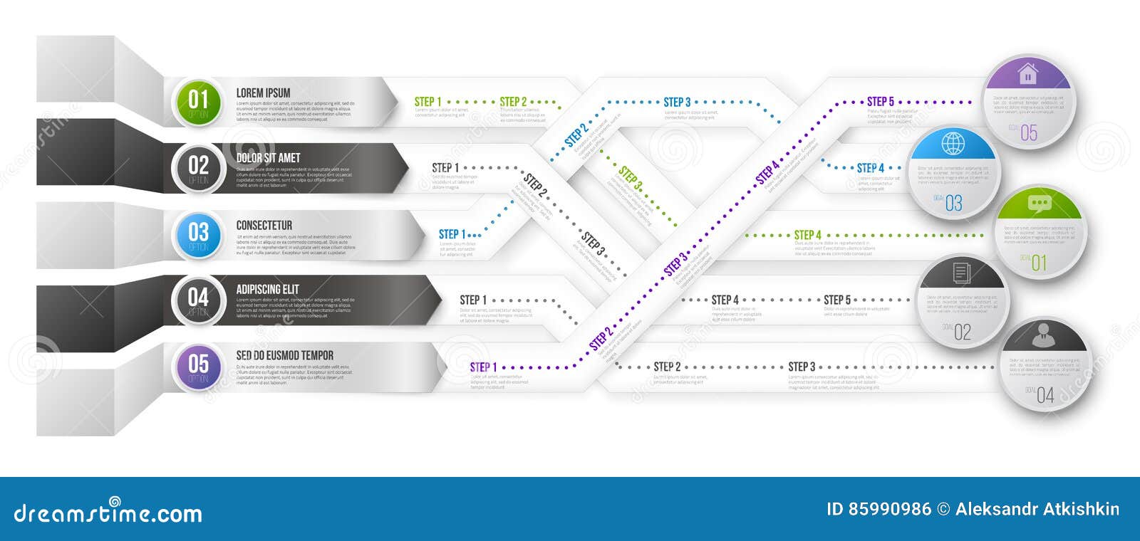Timeline - Different Tooltips - Vector Infographic | CartoonDealer.com ...