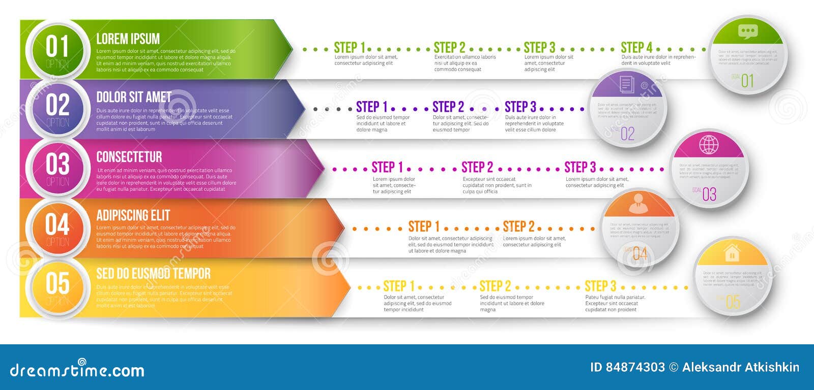 Timeline Infographic Template Stock Vector - Illustration of roadmap ...