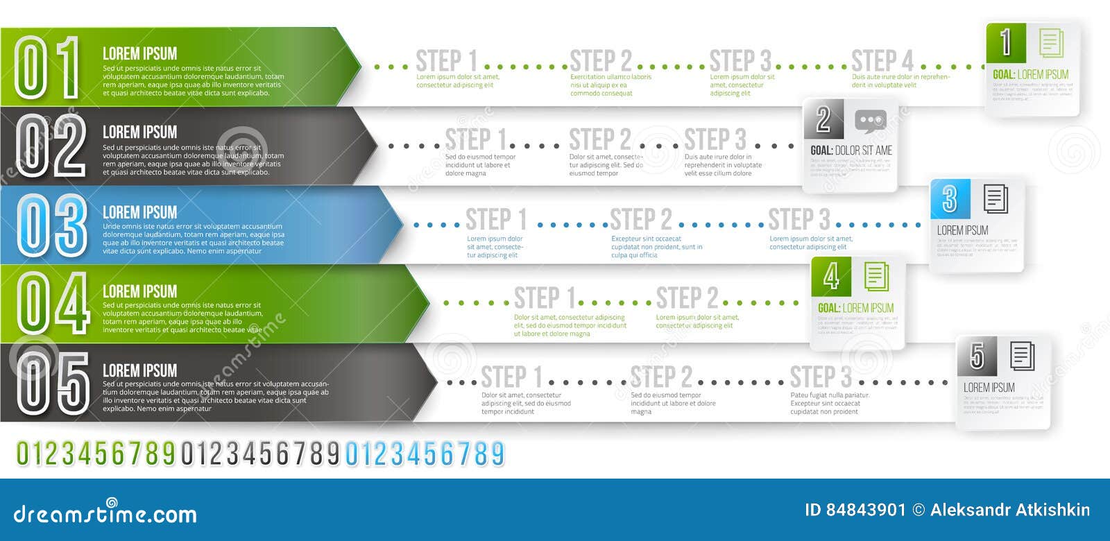 Timeline Infographic Template Stock Vector - Illustration of check ...
