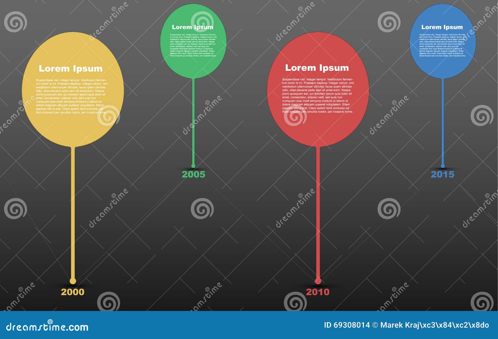 Infographics Time Intervals Template Chart Element Vector Illustration ...