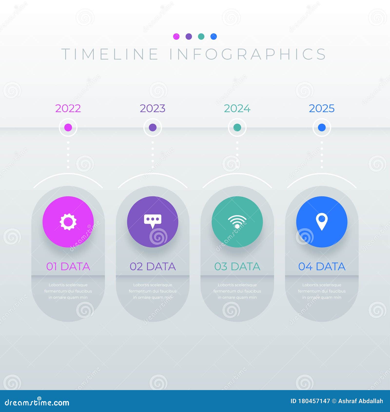 Timeline Infographic Tools Business Template, Can Be Used for ...