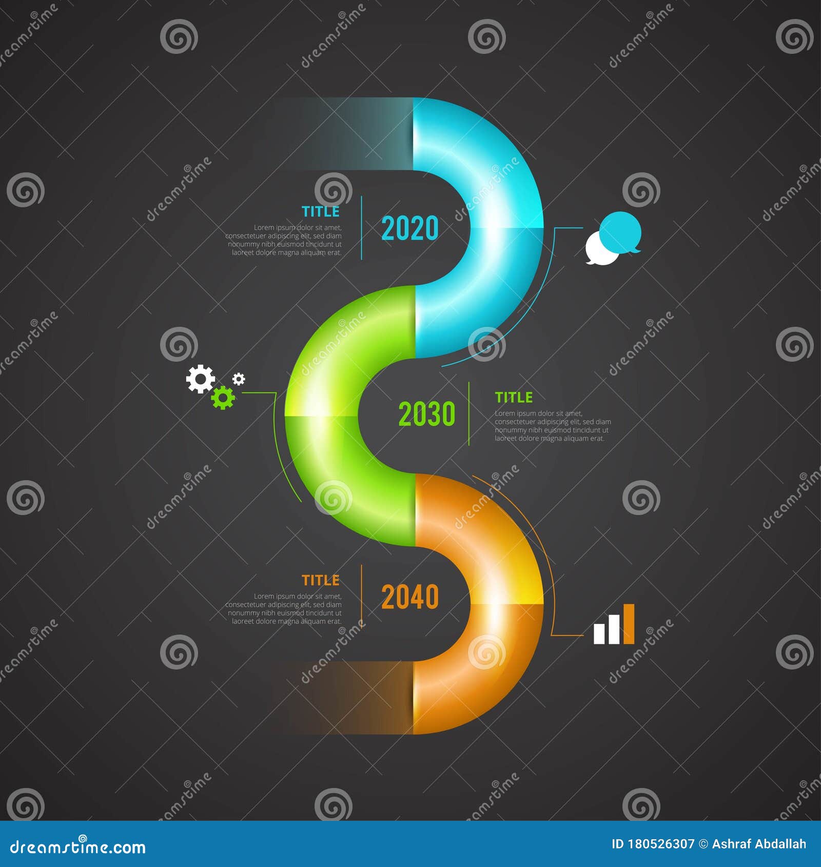 Timeline Infographic Tools Business Template, Can Be Used for ...