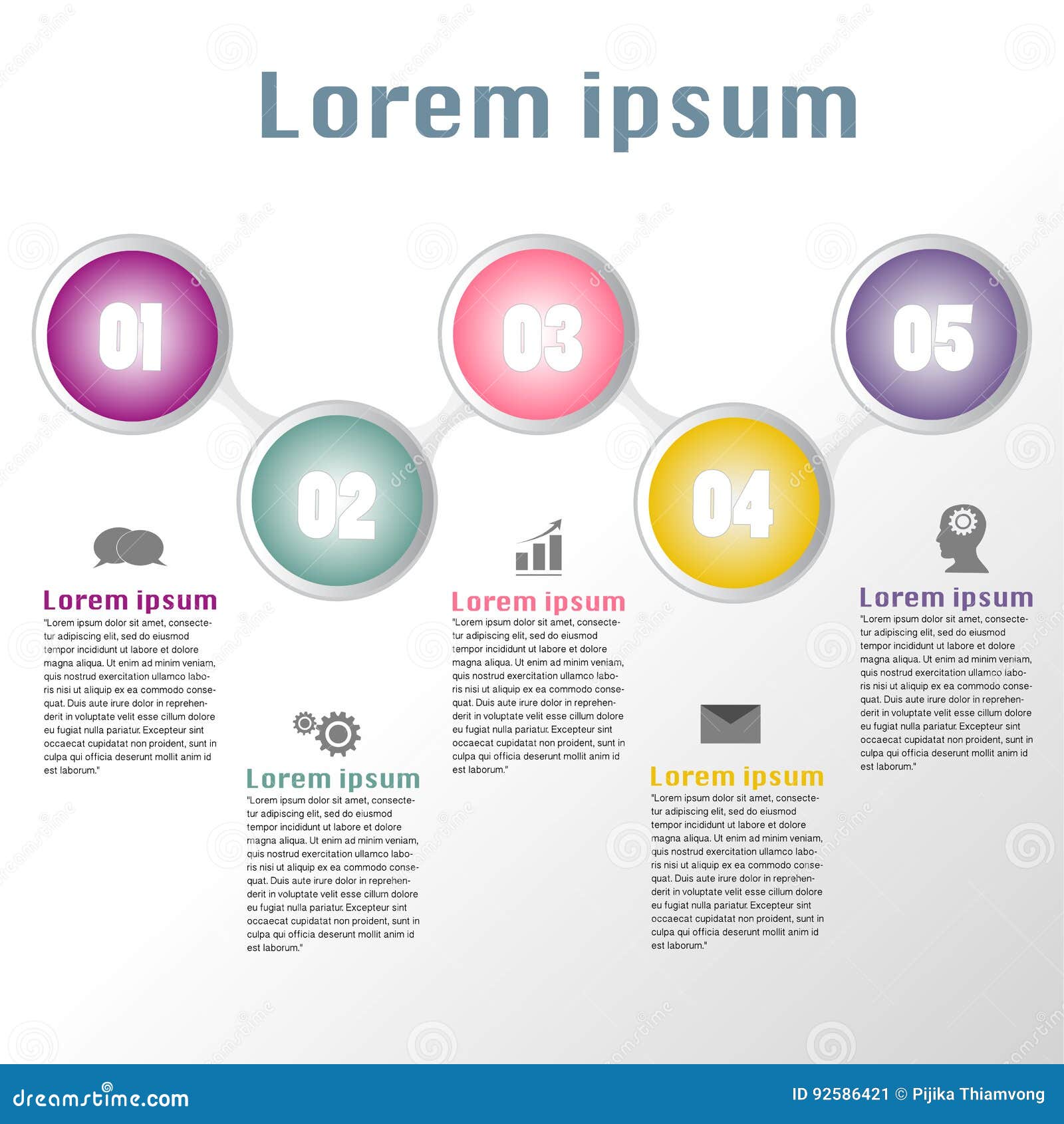 Timeline Infographic Vector Design Template Stock Vector