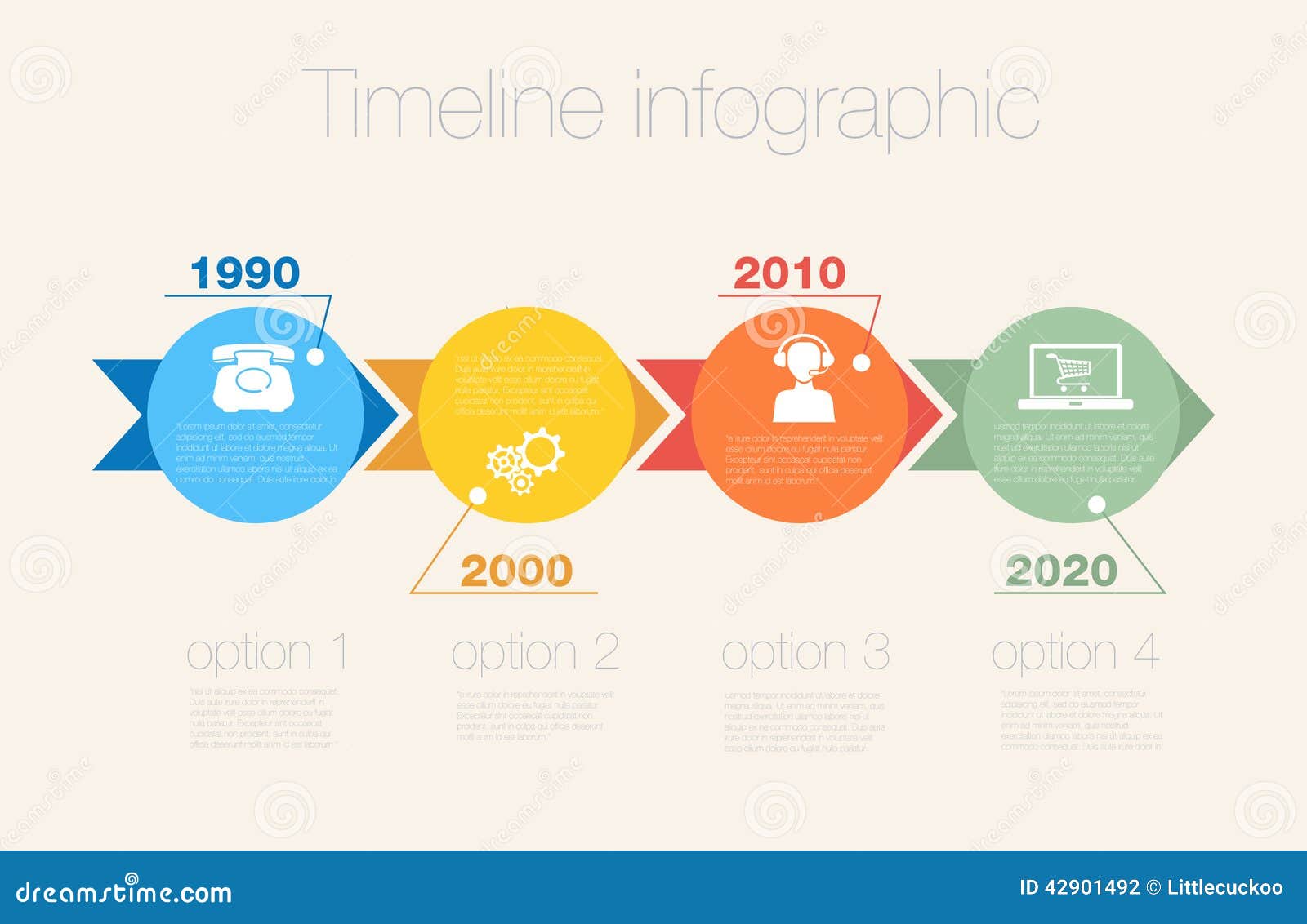 Timeline Infographic. Vector Design Template Stock Vector ...