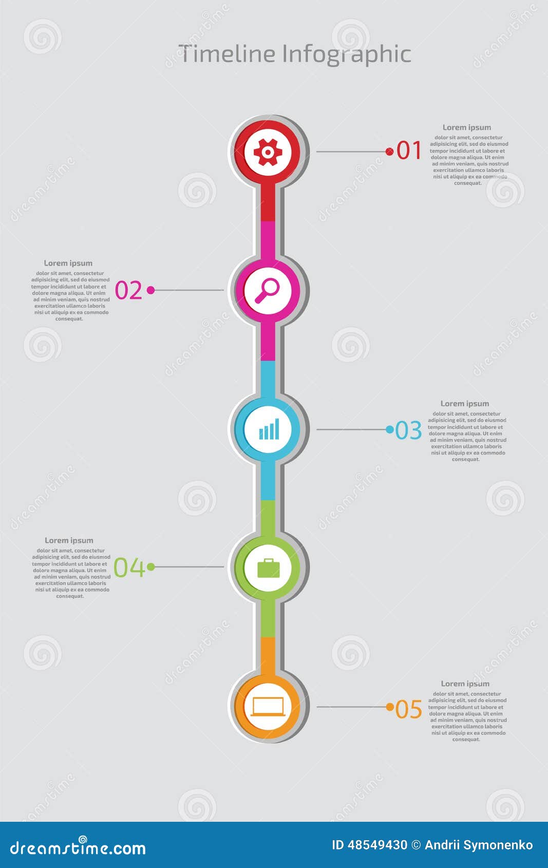 Timeline Infographic. Vector Template. Vector. Stock Vector - Illustration of information ...