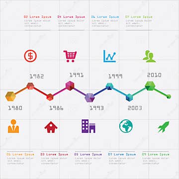 Timeline stock vector. Illustration of infographics, earnings - 44276044