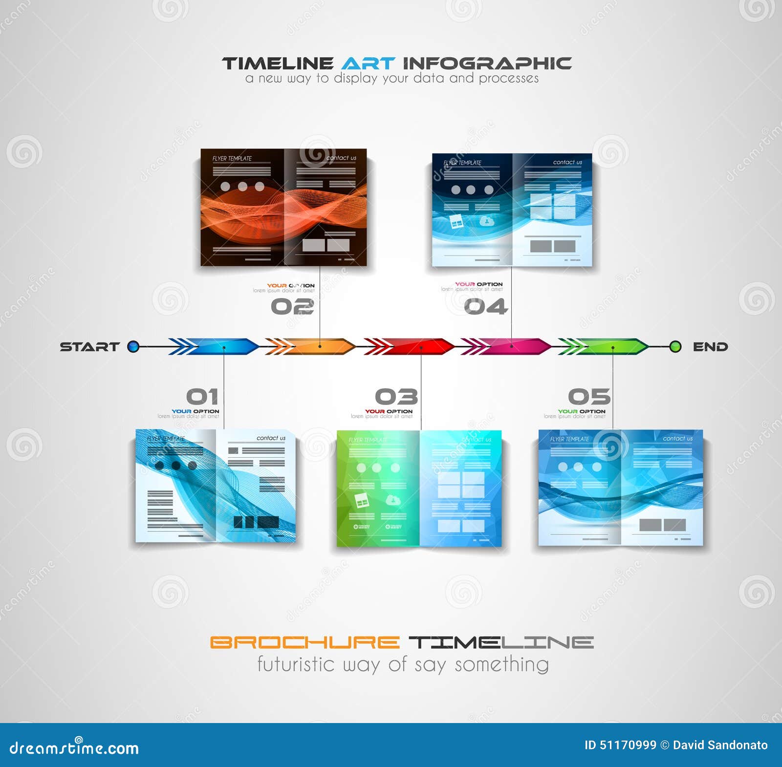 Timeline To Display Your Data With Infographic Elements Vector ...