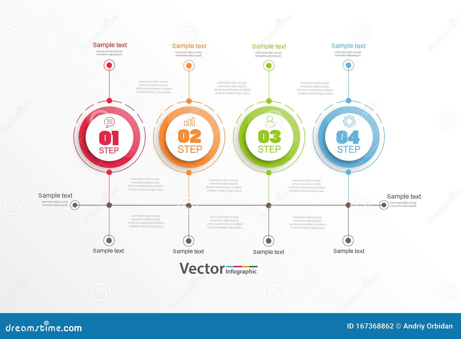 Timeline Infographics Design Vector Can Be Used for Workflow Layout ...
