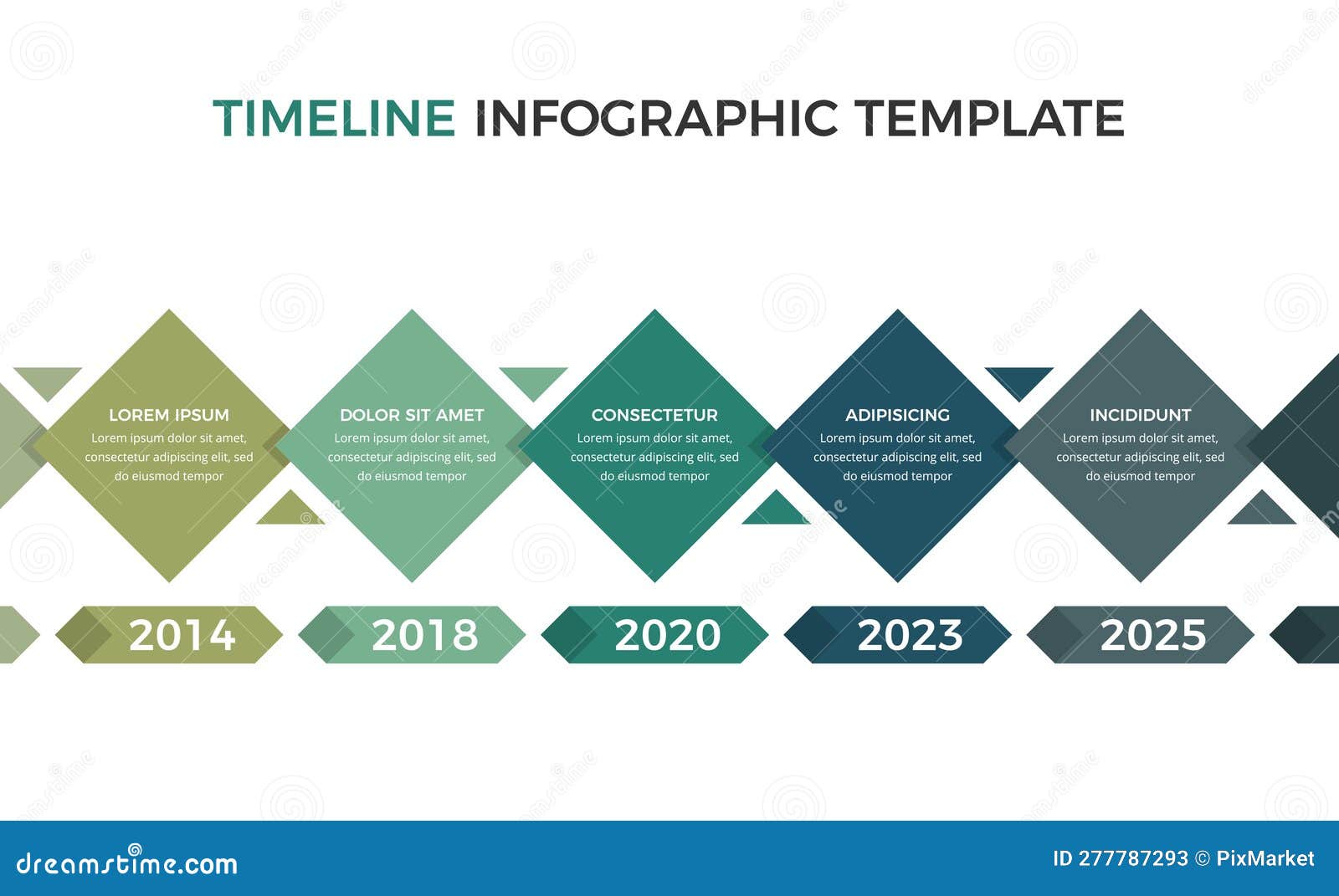 Timeline Infographics stock vector. Illustration of project - 277787293