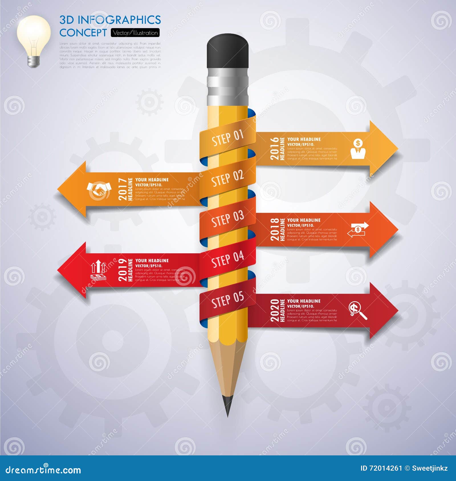 Timeline Infographics with Icons Set. Vector. Illustration. Stock ...