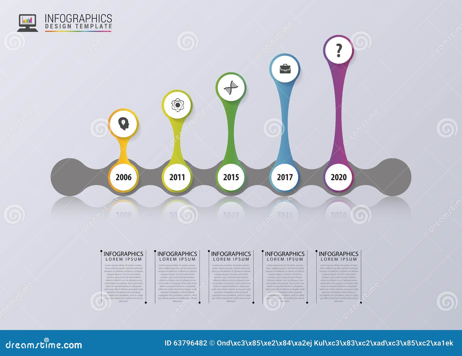 Timeline Infographics. Modern Design Template Stock Vector ...