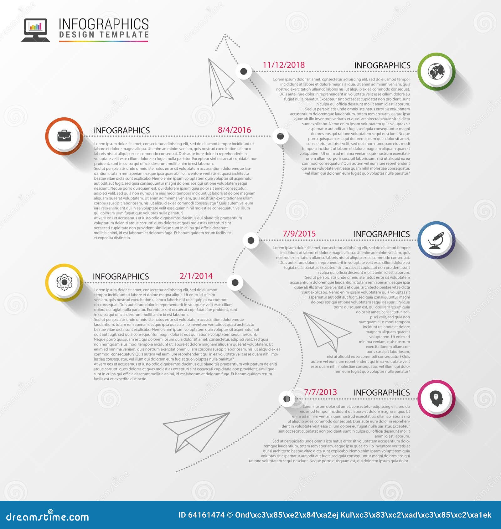 Timeline Infographics. Modern Design Template Stock Vector ...