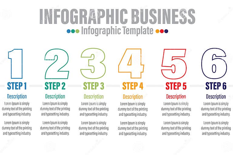 Timeline, Infographics, Six, 6, Step, Diagram, Infograph, Four, Number ...