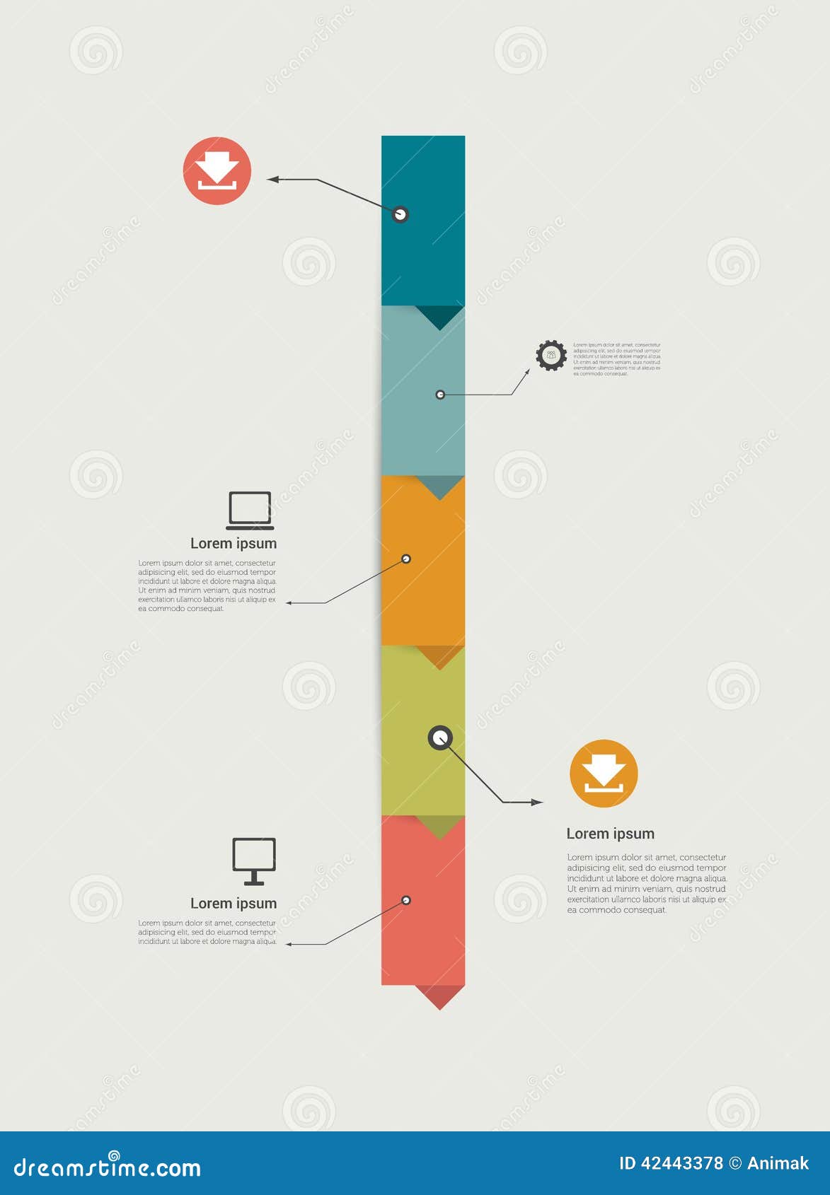 Timeline Infographics. Step Template Design Stock Vector - Illustration ...