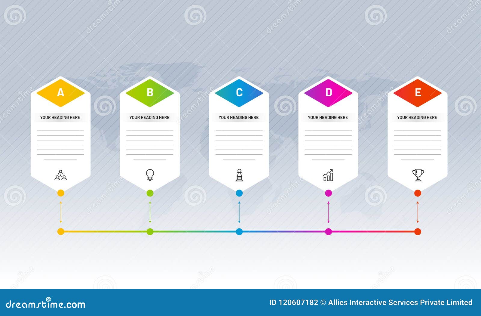 Timeline Infographics Template Design Can Be Used for Workflow L Stock ...