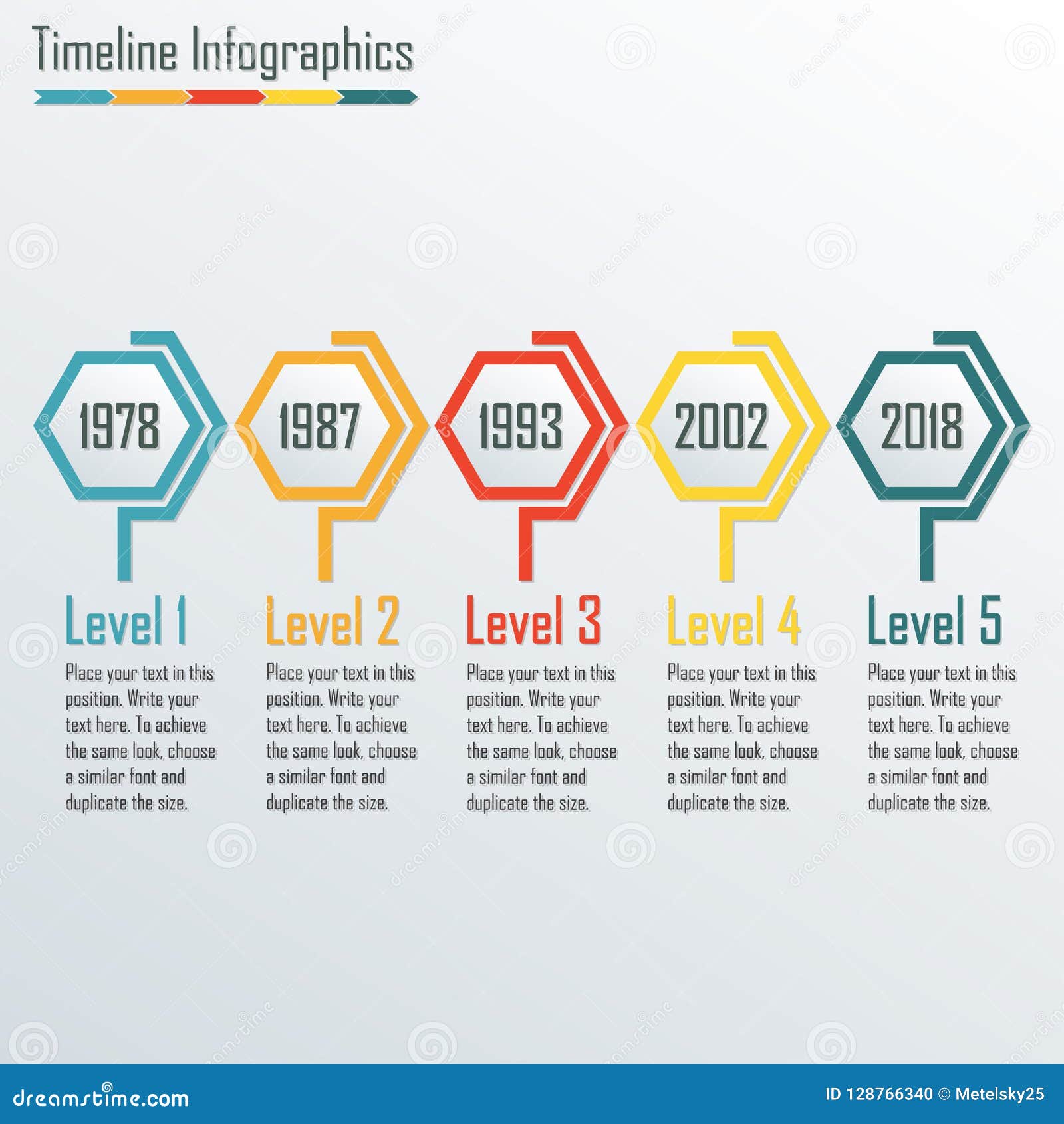 Timeline Infographics Template. Horizontal Design Elements. Colorful ... Timeline Infographics Template. Horizontal Design Elements. Colorful ...