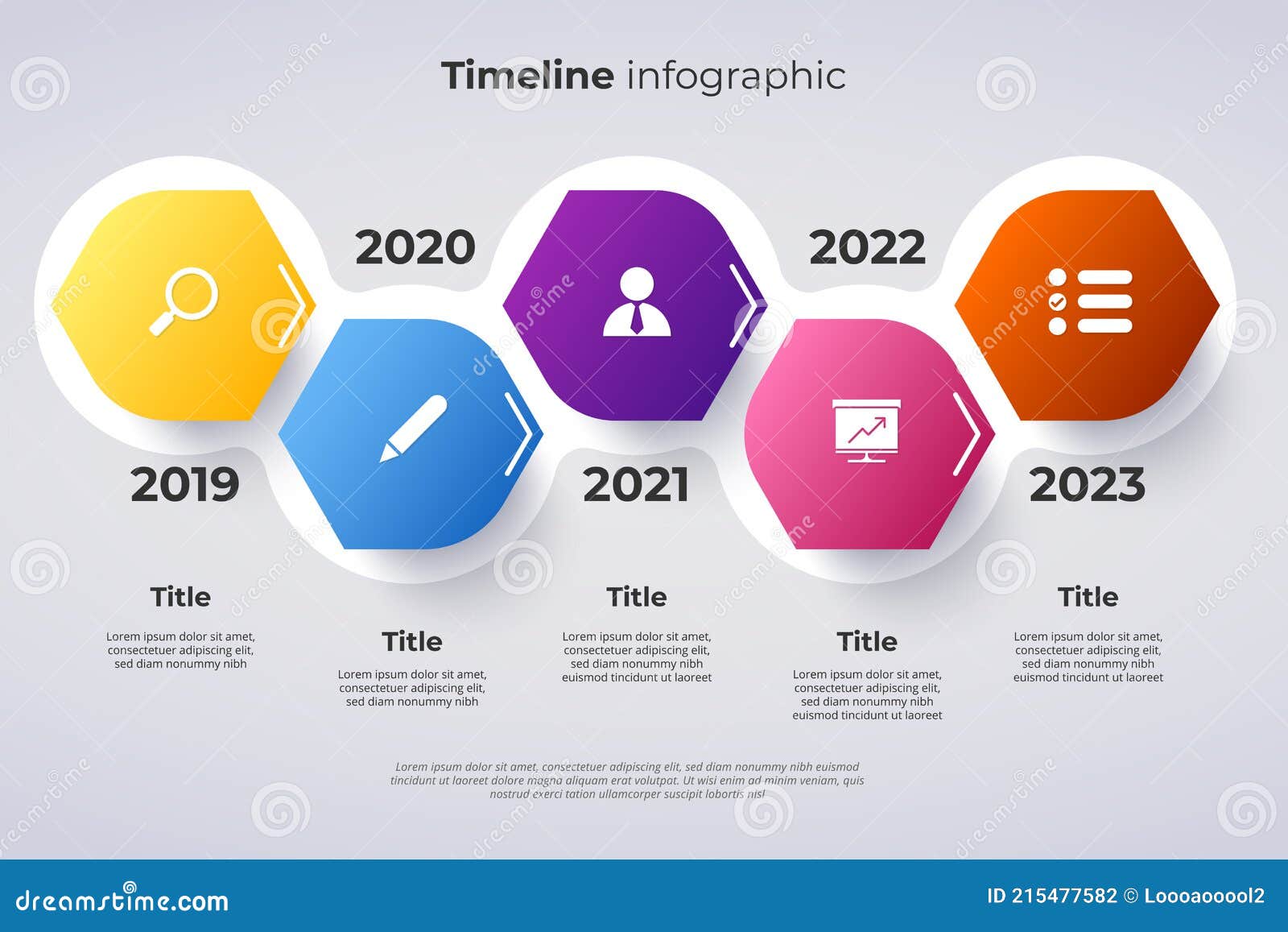 Timeline Infographics Template. Milestone or Process Diagram Concept ...