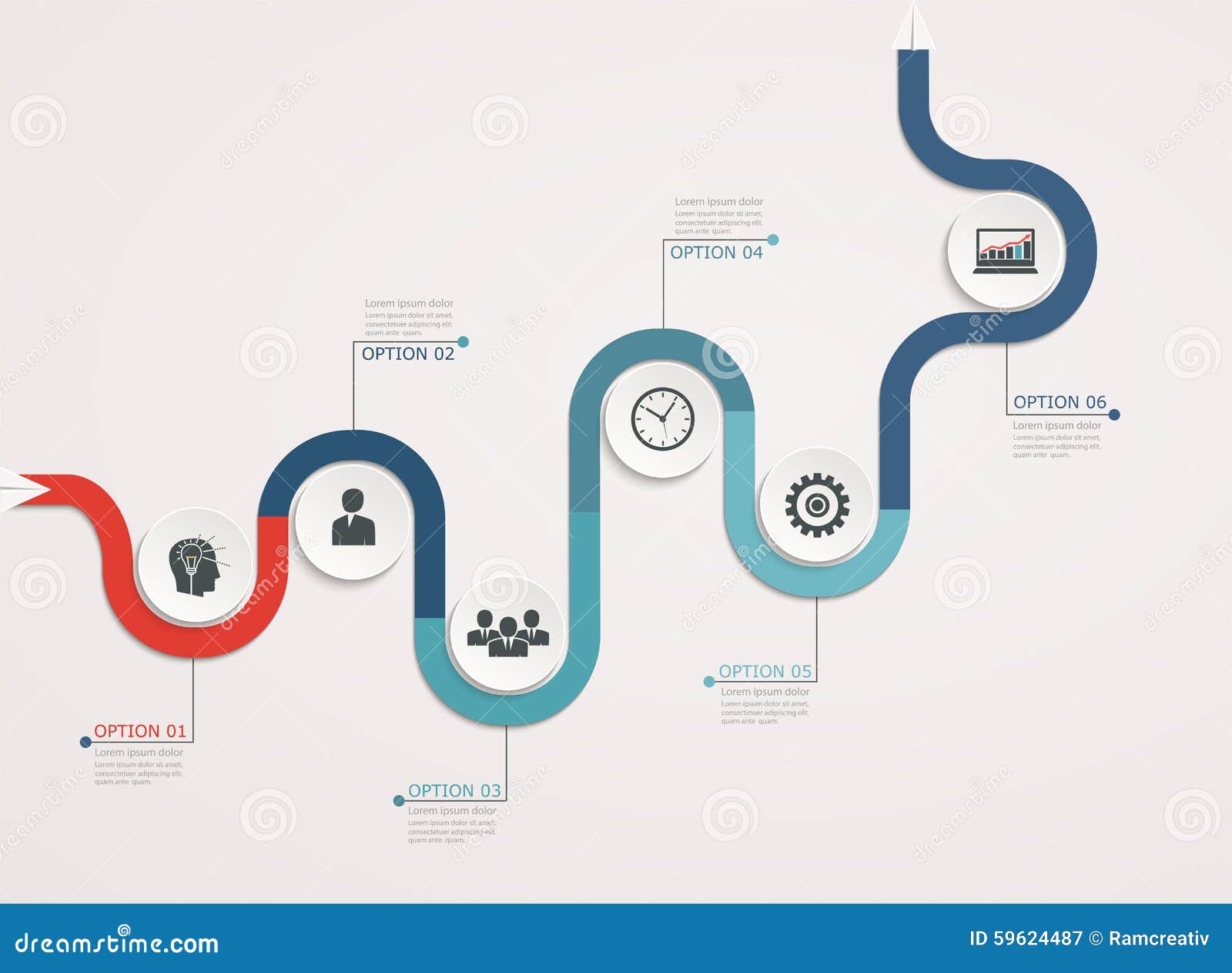 Timeline, Infographics Template with Stepwise Business Structure Stock ...