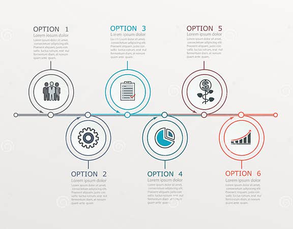 Timeline, Infographics Template with Stepwise Structure. Stock Vector ...