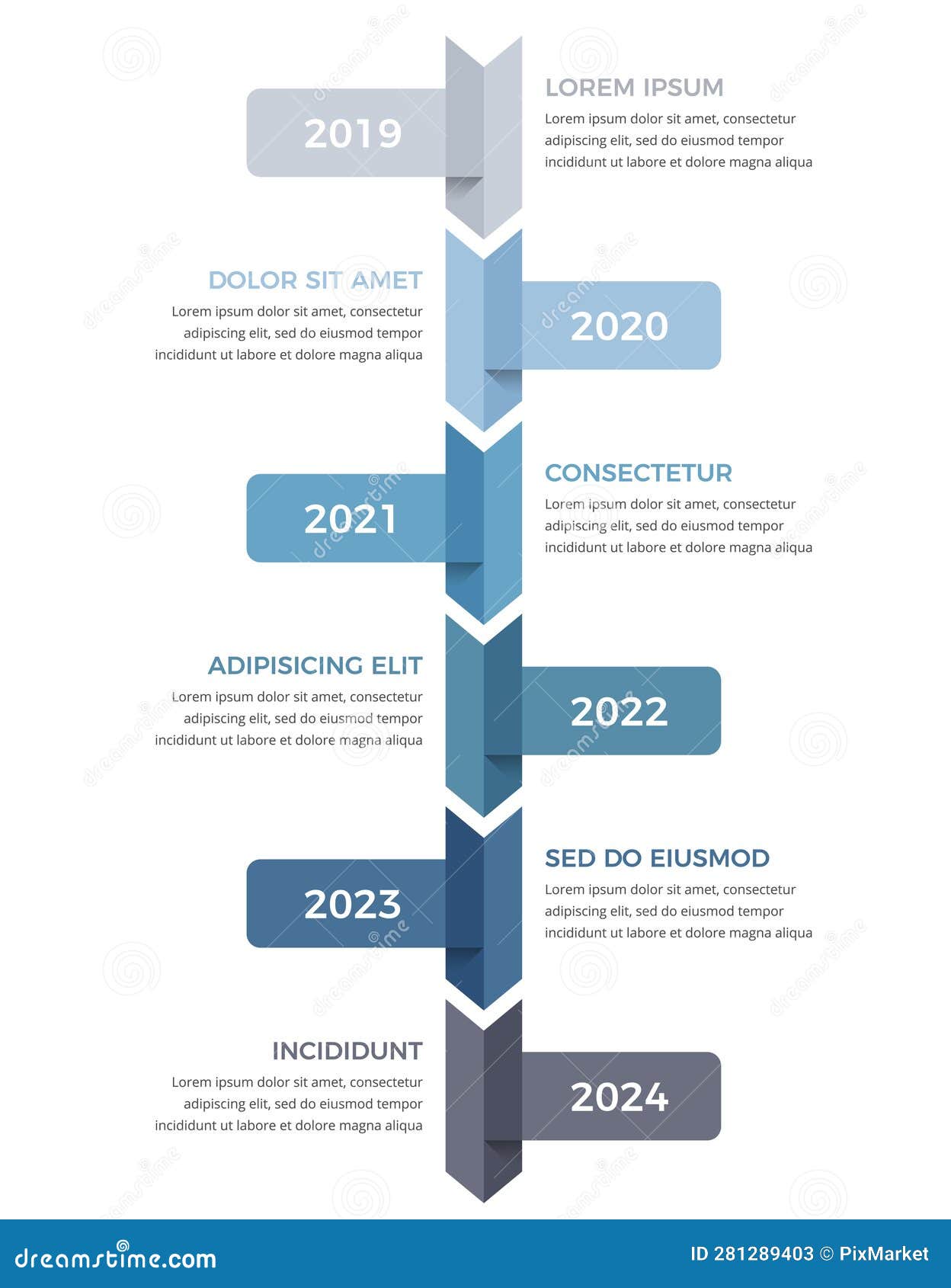 Timeline Infographics Template Stock Vector - Illustration of date ...