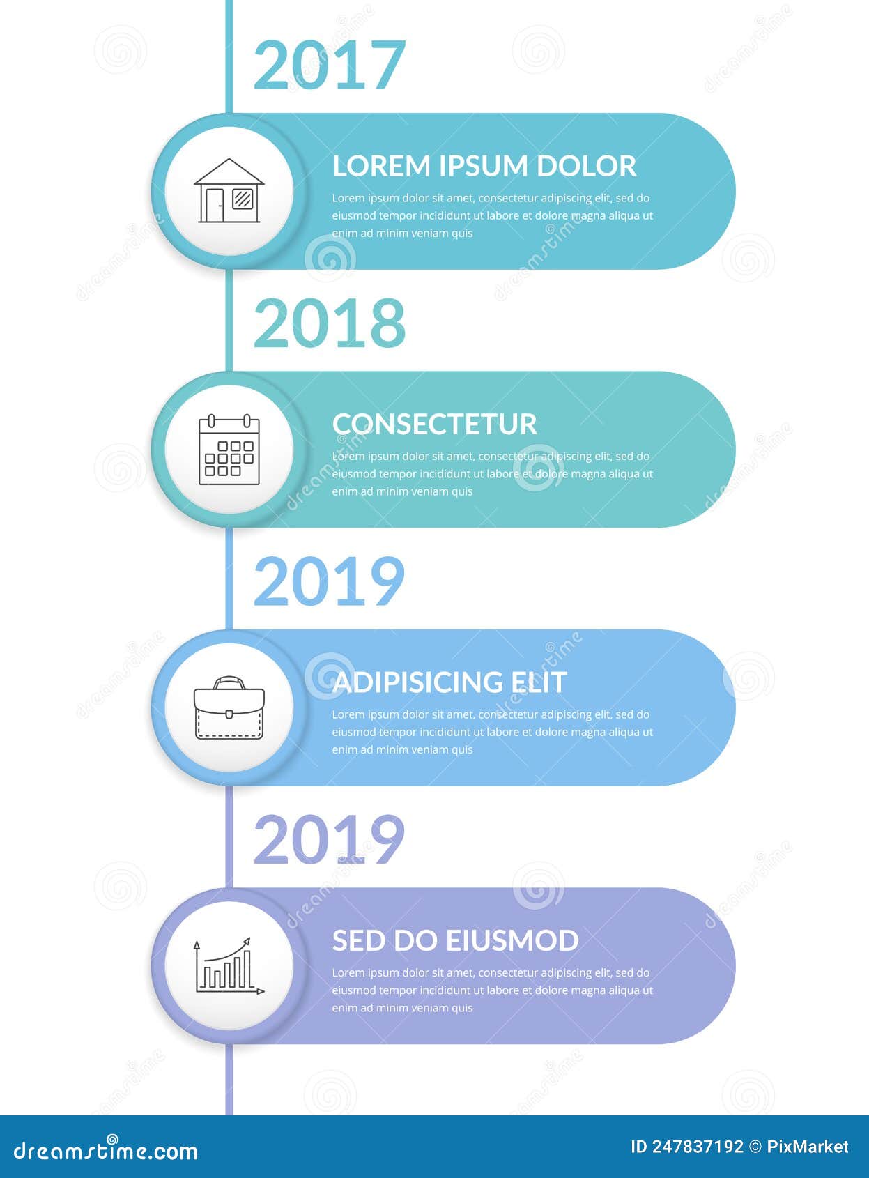 Timeline Infographics stock vector. Illustration of infographics ...