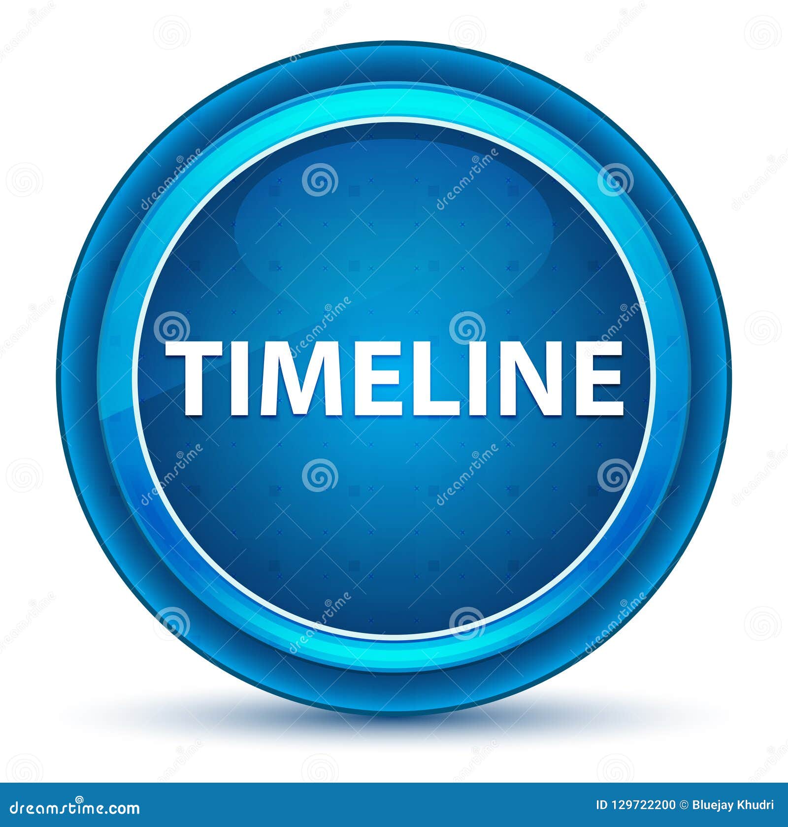 Timeline Eyeball Blue Round Button Stock Illustration - Illustration of ...