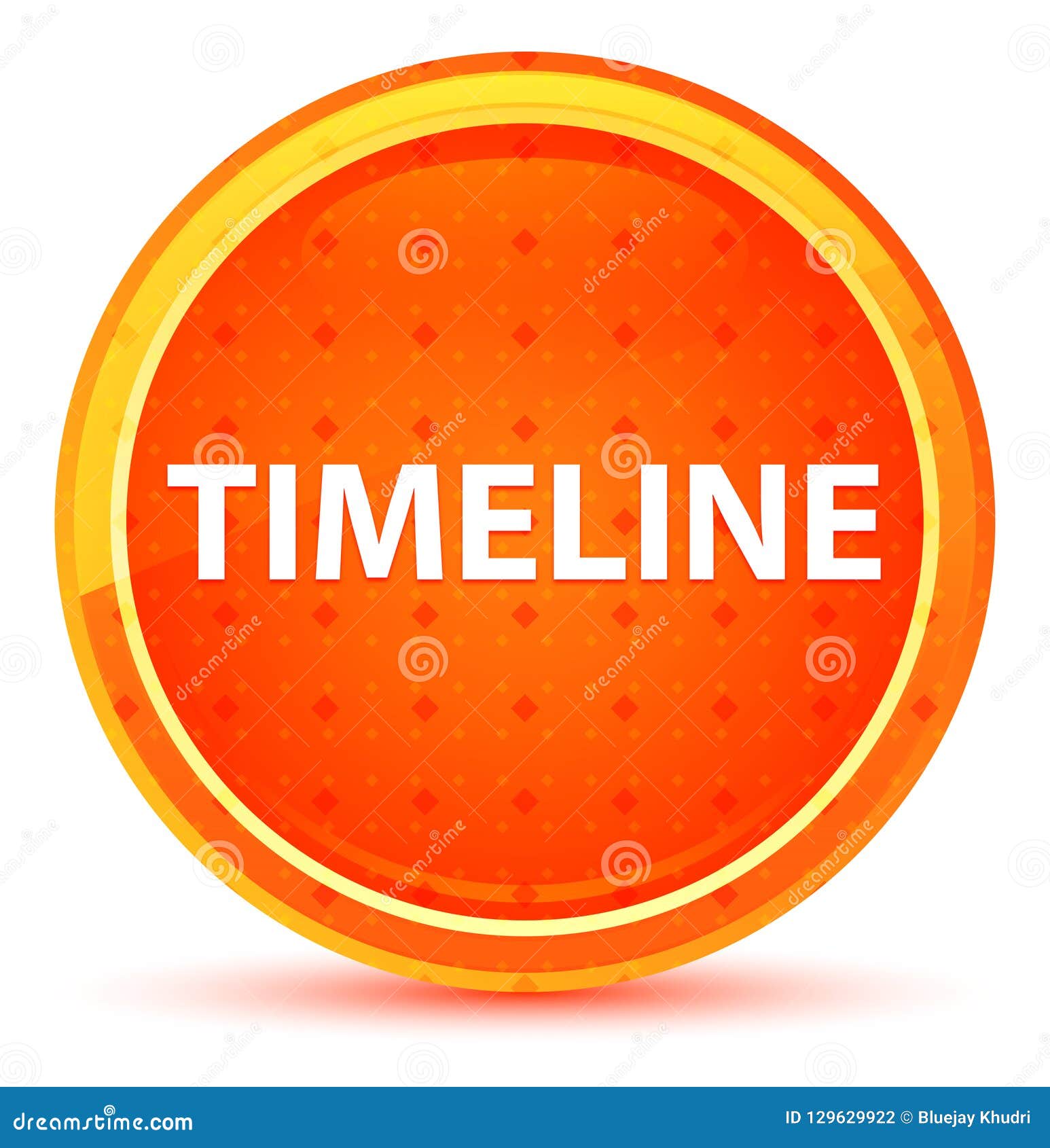 Timeline Natural Orange Round Button Stock Illustration - Illustration ...