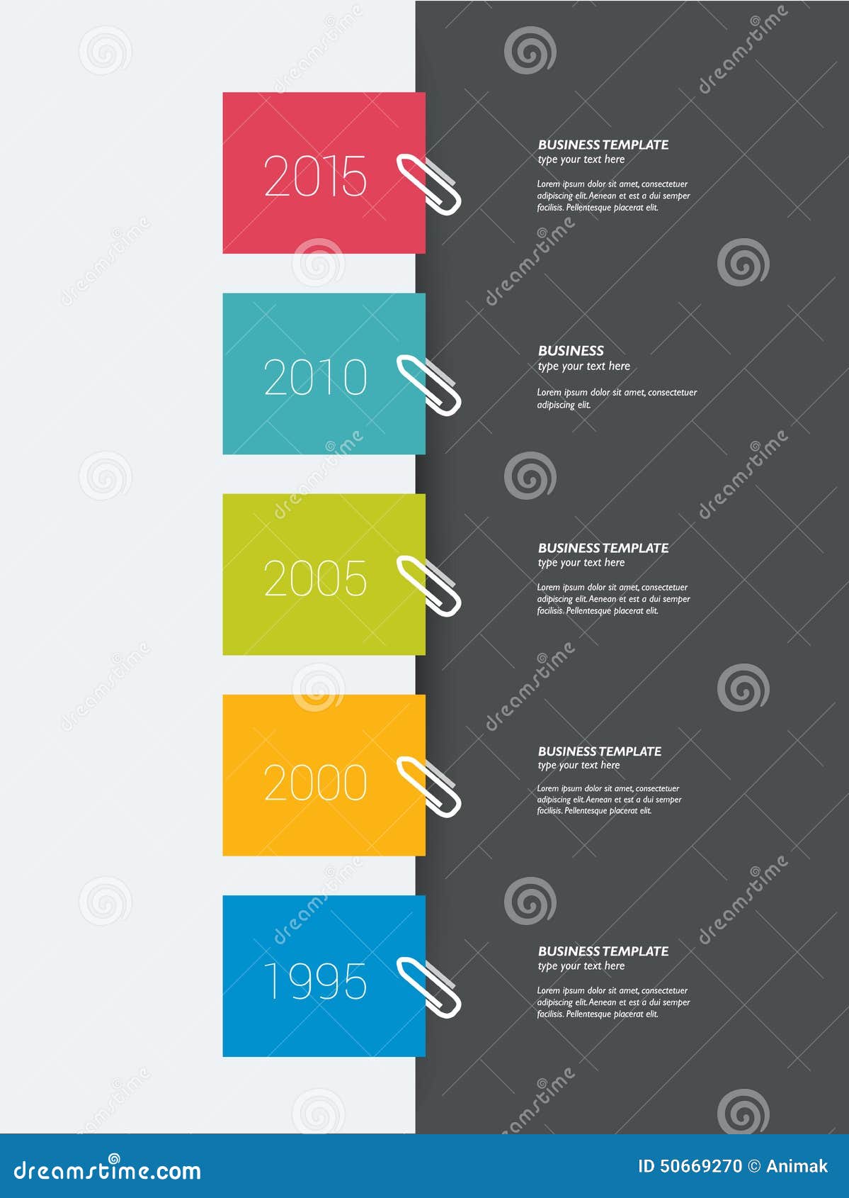 Timeline Paper Concept. Infographic. Vector Illustration ...