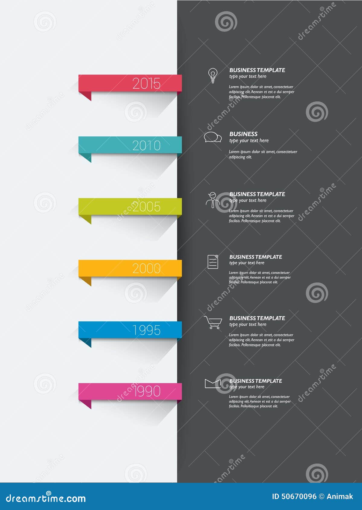 Timeline Paper Concept. Infographic. Vector Illustration ...