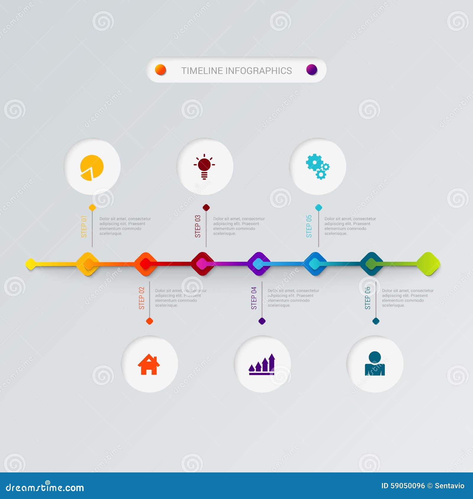 Timeline Process Icons Vector Flat Infographic Template Stock Vector ... Timeline Process Icons Vector Flat Infographic Template Stock Vector ...