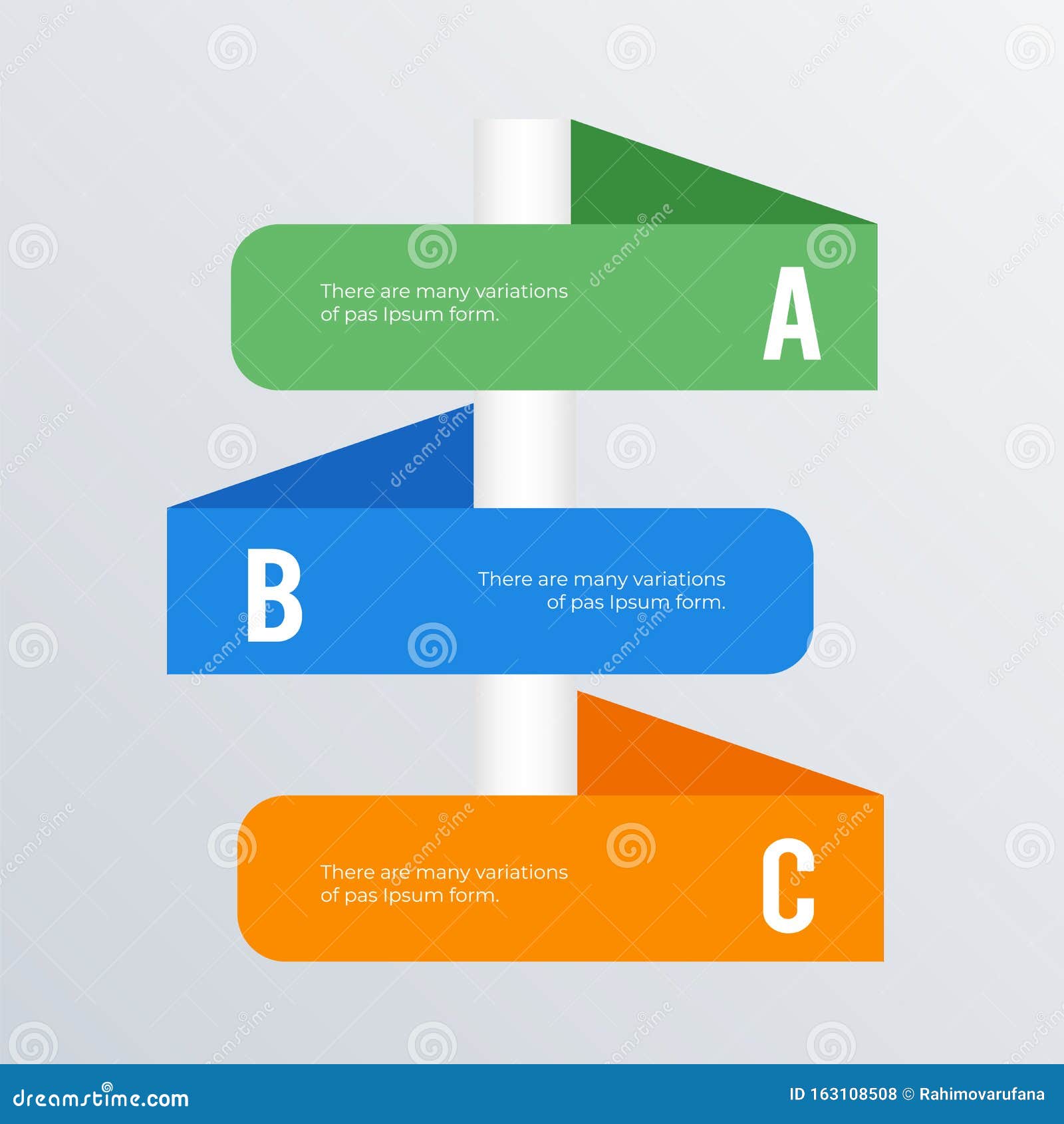 Timeline Ribbon Infographics Template Design. Business Concept ...