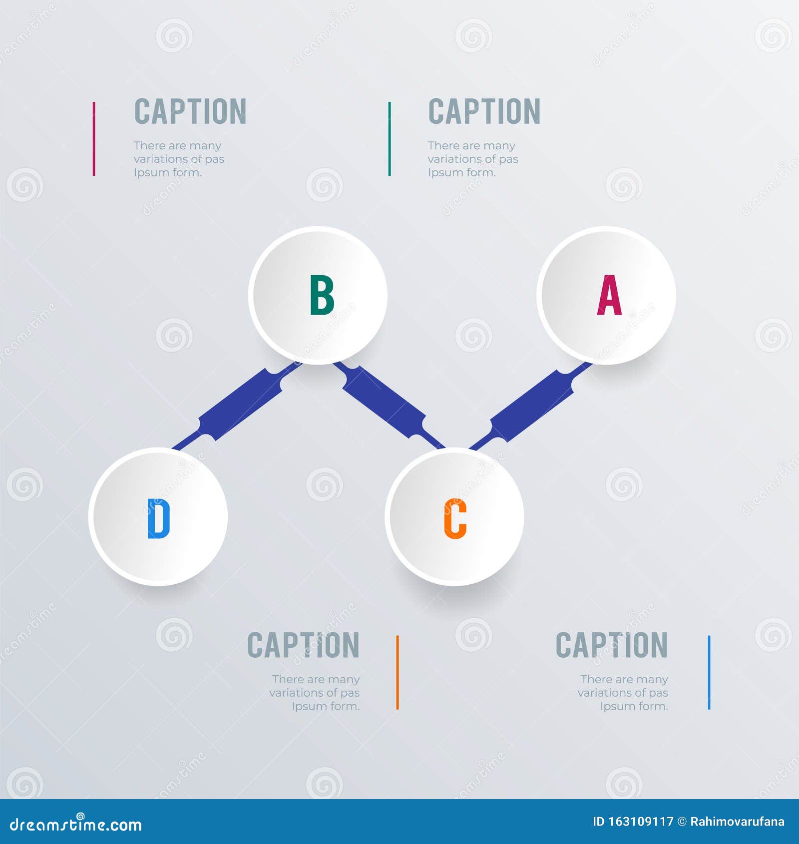 Timeline Rounded Infographics Template Design. Business Concept ...