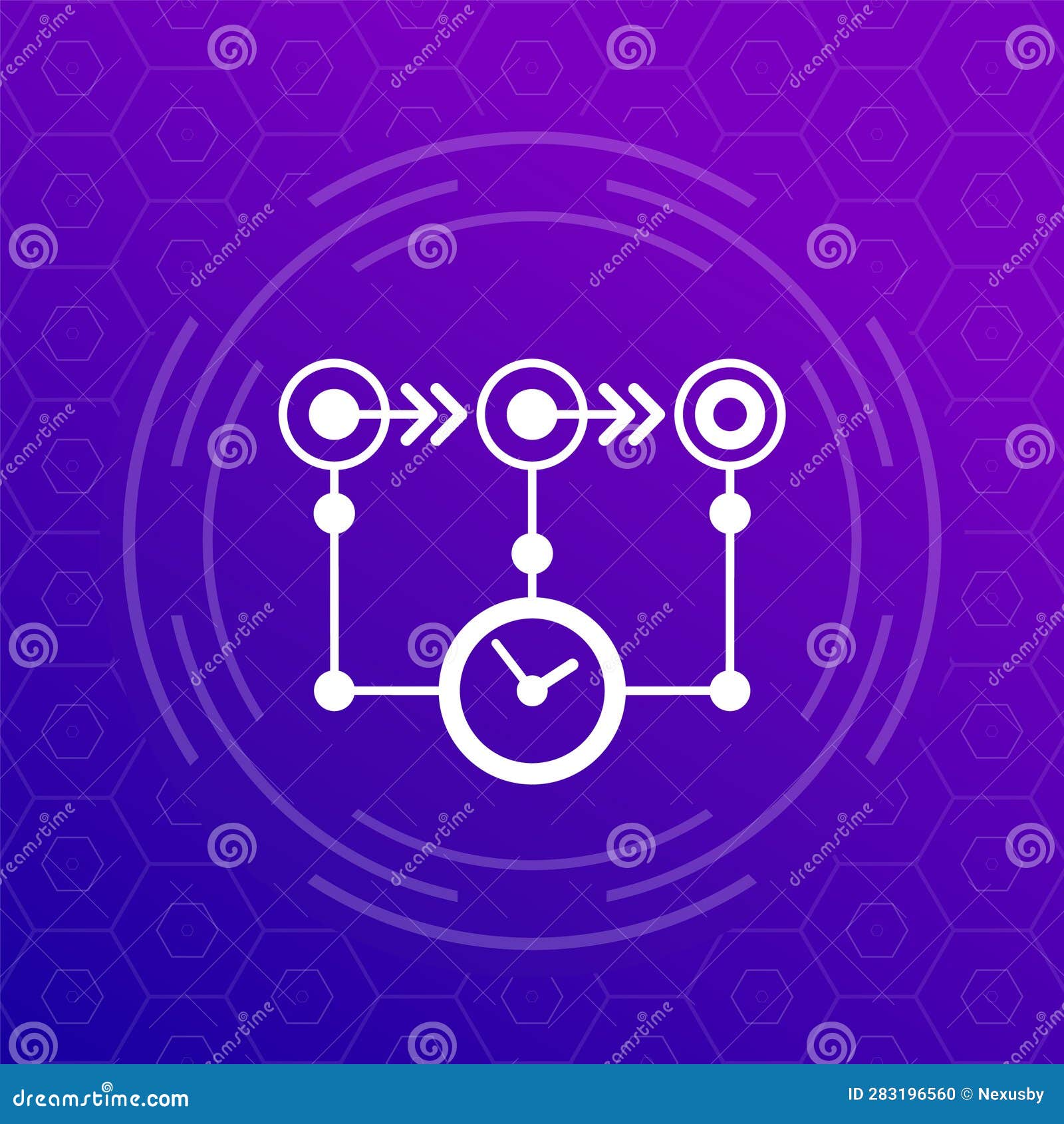 Timeline, Sequence Icon, Vector Design Stock Vector - Illustration of ...