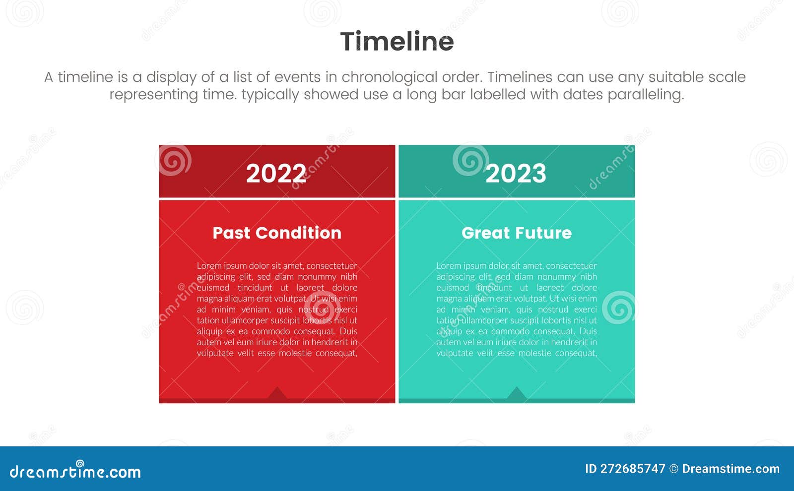 Timeline Set Of Point Infographic With 4 Point Stages And Box And ...