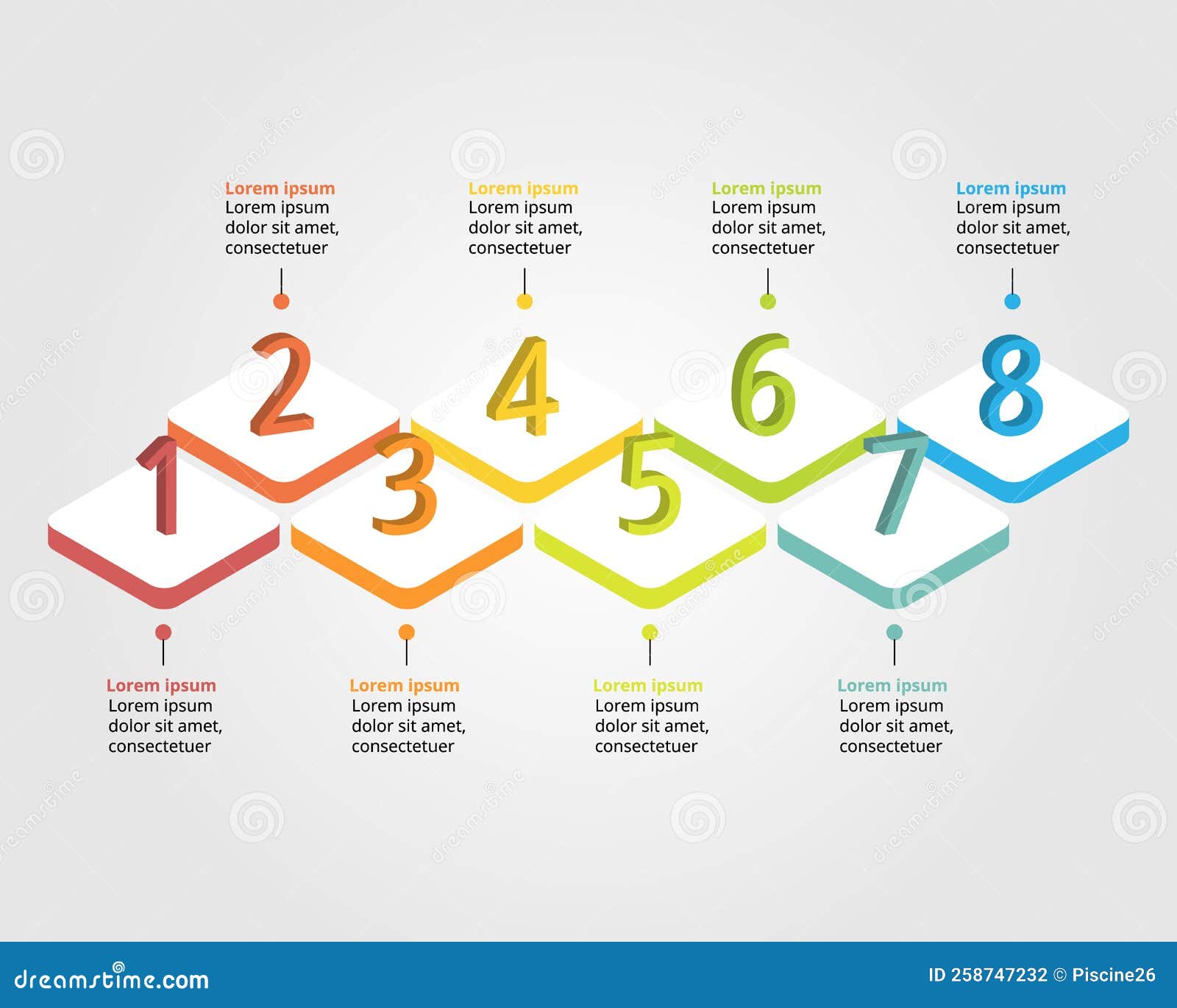 Timeline Step Chart Template for Infographic for Presentation for 8 ... Timeline Step Chart Template for Infographic for Presentation for 8 ...